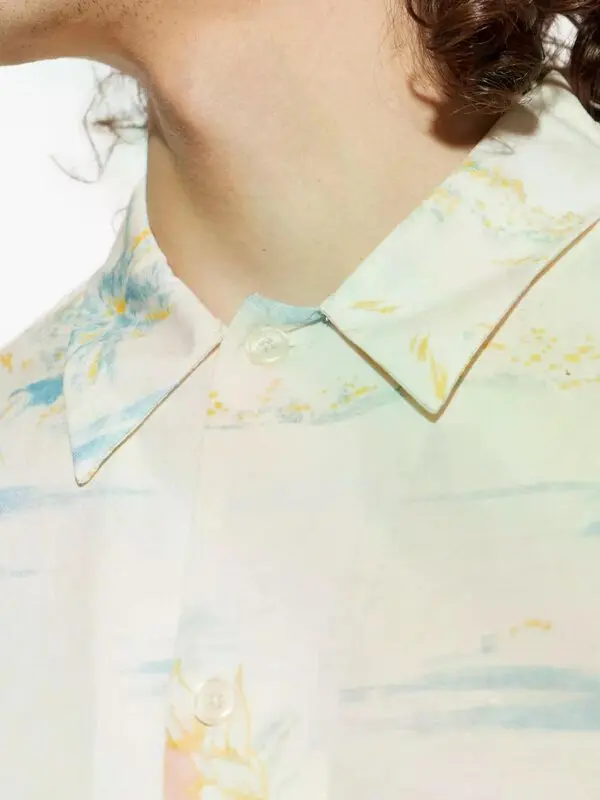 ALLSAINTS Breeezer Printed Short-sleeve Shirt
