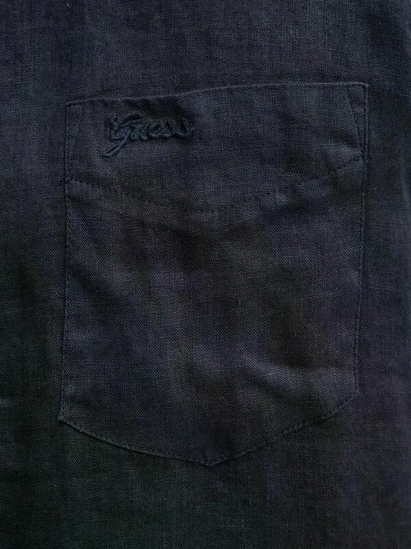 Guess Logo-embroidered Pocket Shirt