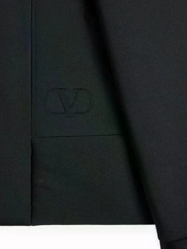 Valentino Garavani Vlogo Zip-up Hoodie - Black