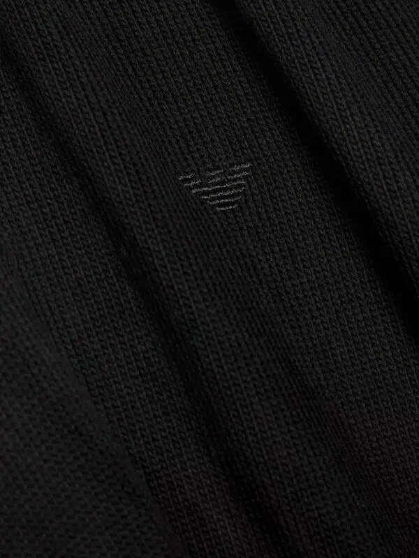 Emporio Armani Half-zip Embroidered Logo Sweater