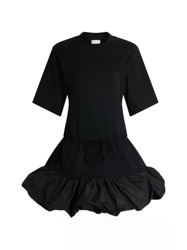 PATOU Drawstring Waist Bubble Hem Mini Dress