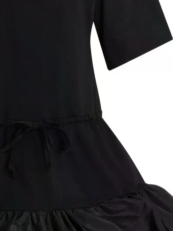 PATOU Drawstring Waist Bubble Hem Mini Dress