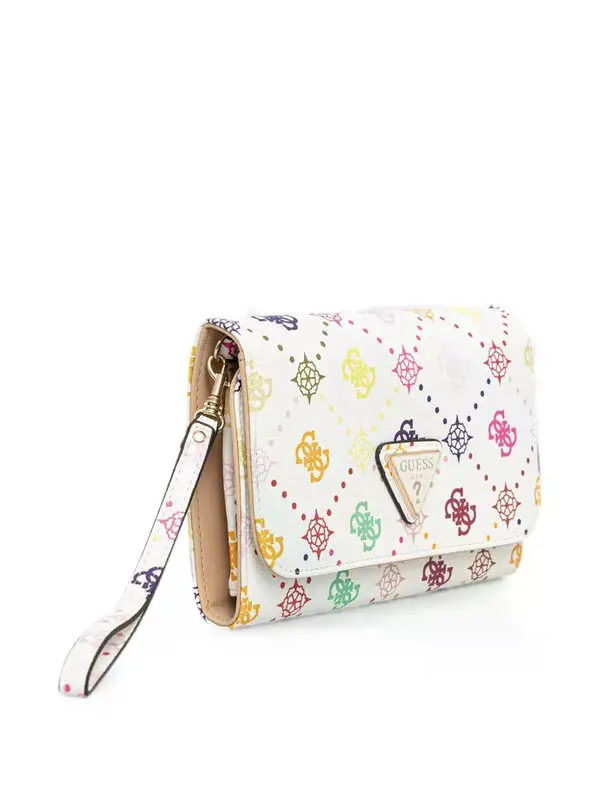 Guess Silia Monogram-print Logo-plaque Wallet