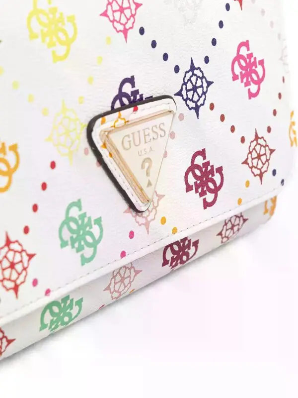 Guess Silia Monogram-print Logo-plaque Wallet