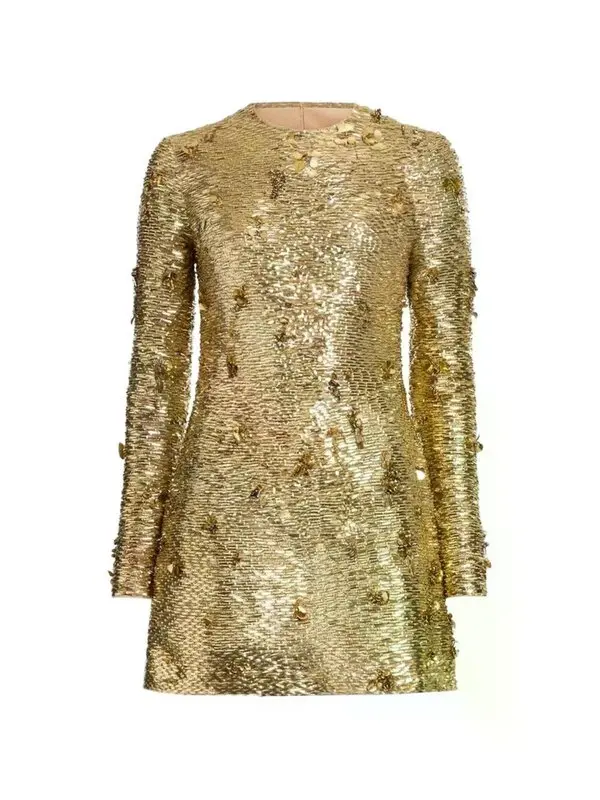 Elie Saab Beaded Sequinned Mini Dress