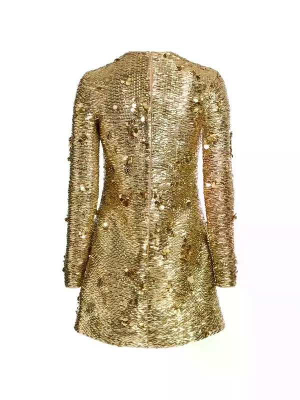 Elie Saab Beaded Sequinned Mini Dress
