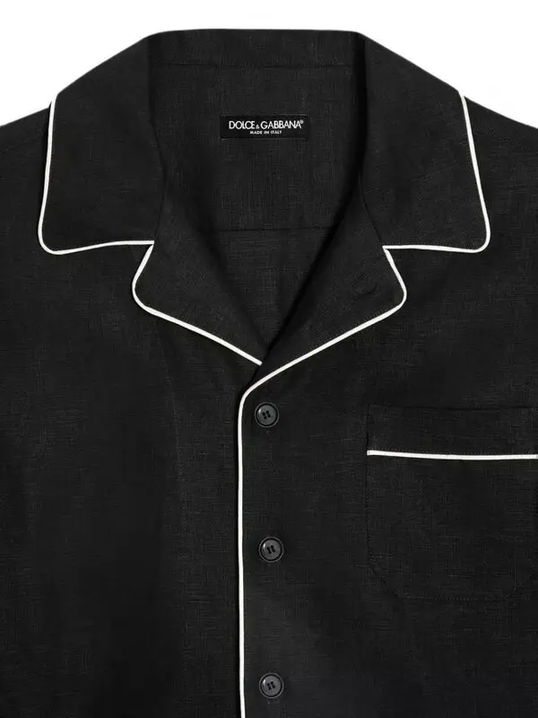 Dolce & Gabbana Piping-detail Chest-pocket Shirt