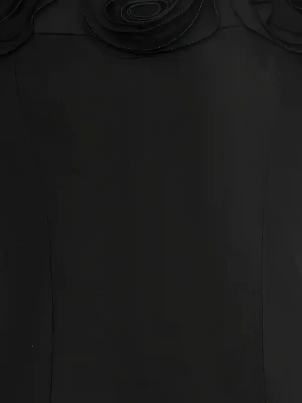 ROTATE BY BIRGER CHRISTENSEN Floral Appliqué Off-shoulder Maxi Dress