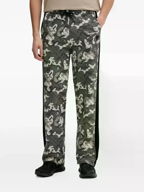Guess Logo-print Camouflage-pattern Track Pants