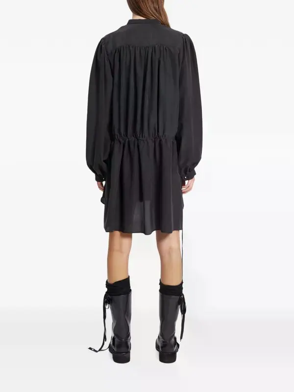 ANN DEMEULEMEESTER Ruffled Silk Mini Dress