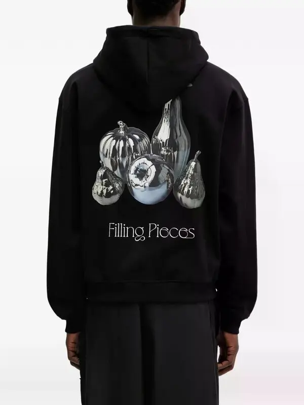 Filling Pieces Graphic Print Zip-up Hoodie