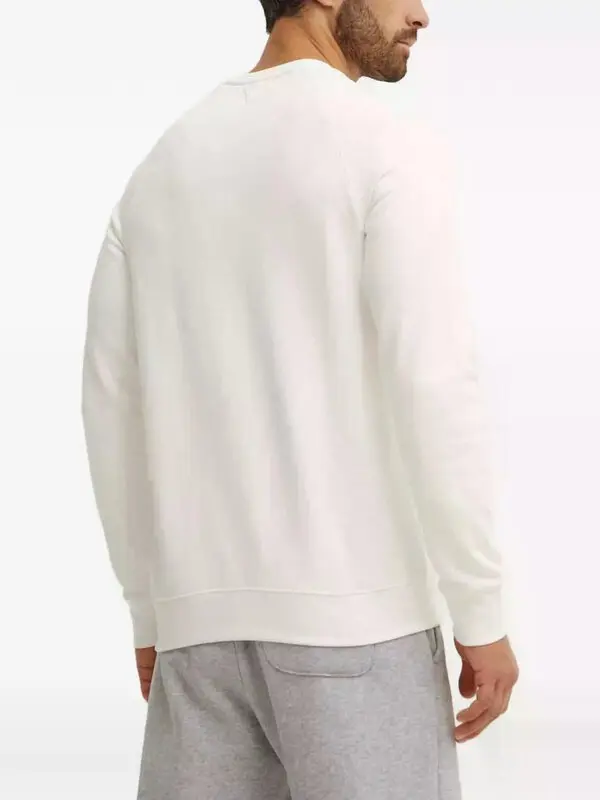 Guess Logo-embossed Raglan-sleeve Sweatshirt
