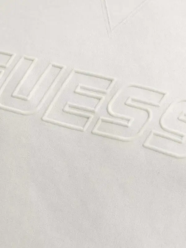 Guess Logo-embossed Raglan-sleeve Sweatshirt