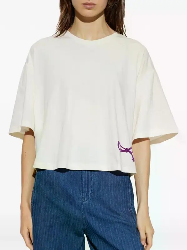 Emporio Armani Cotton Logo Print T-shirt - White
