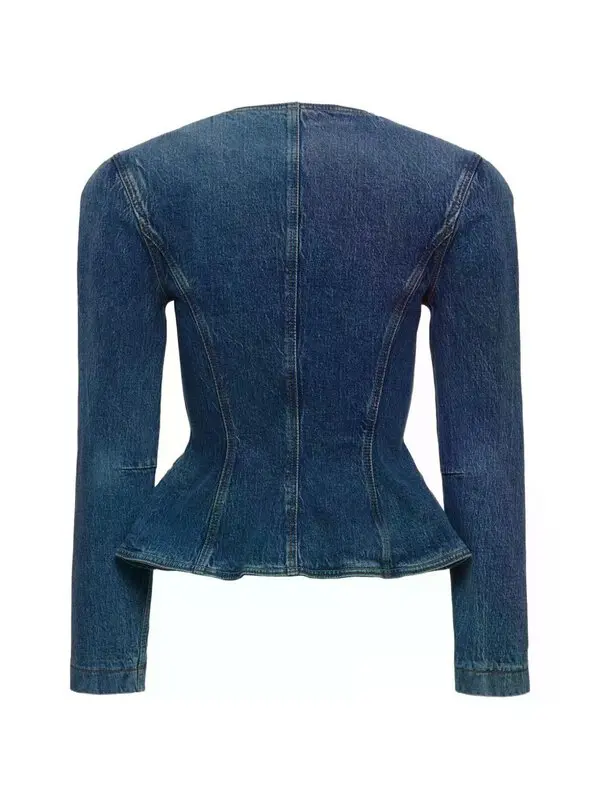 Magda Butrym Peplum Denim Jacket