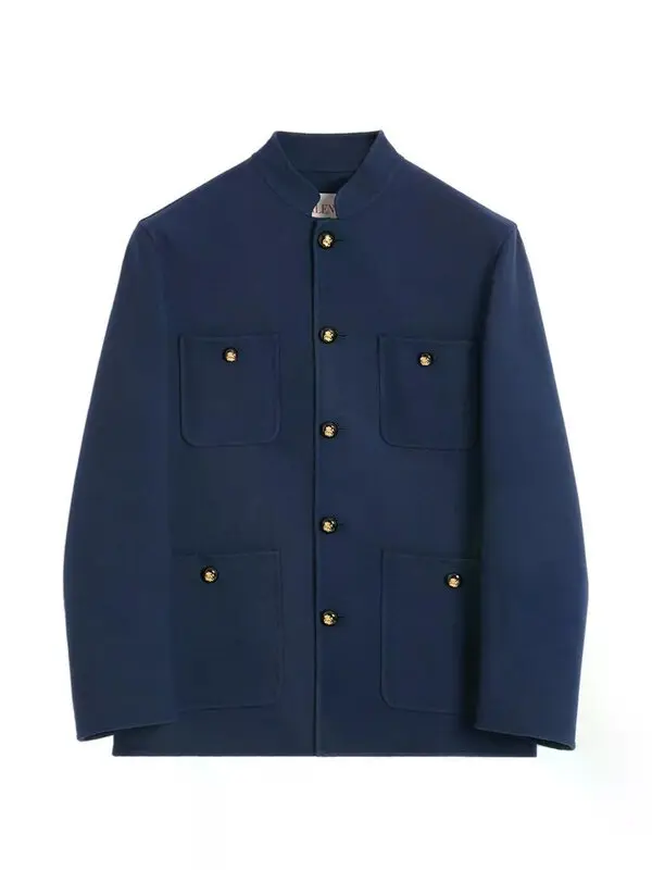 Valentino Garavani Stand Collar Button-up Jacket