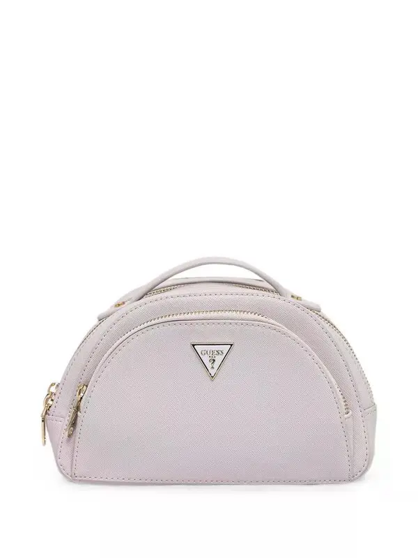 Guess Logo Plaque Dome Makeup Bag