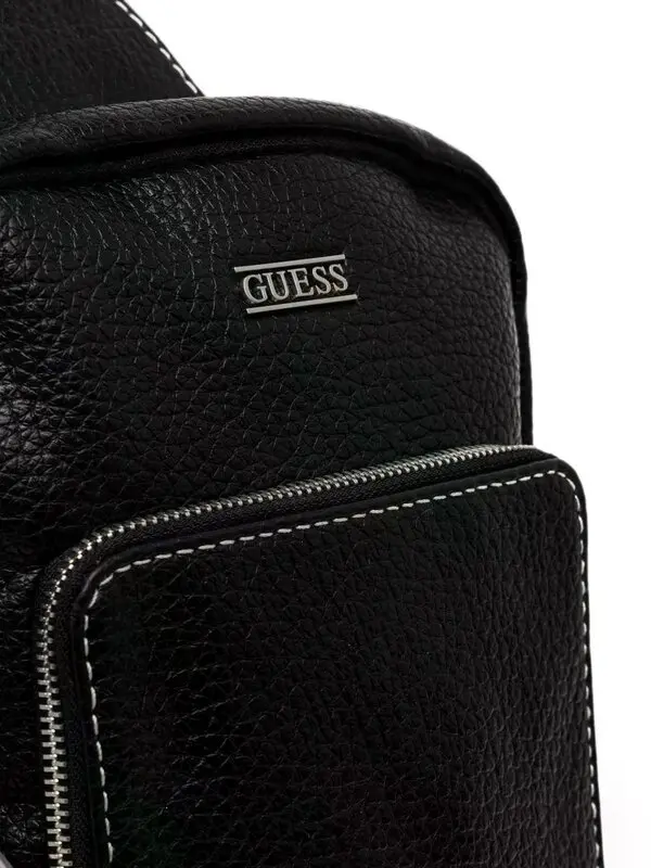 Guess Pebbled Contrast-stitch Backpack