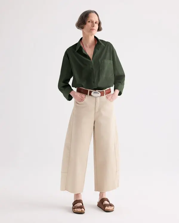 TWP Newest Earl Shirt In Superfine Cotton Shirting - Rosen
