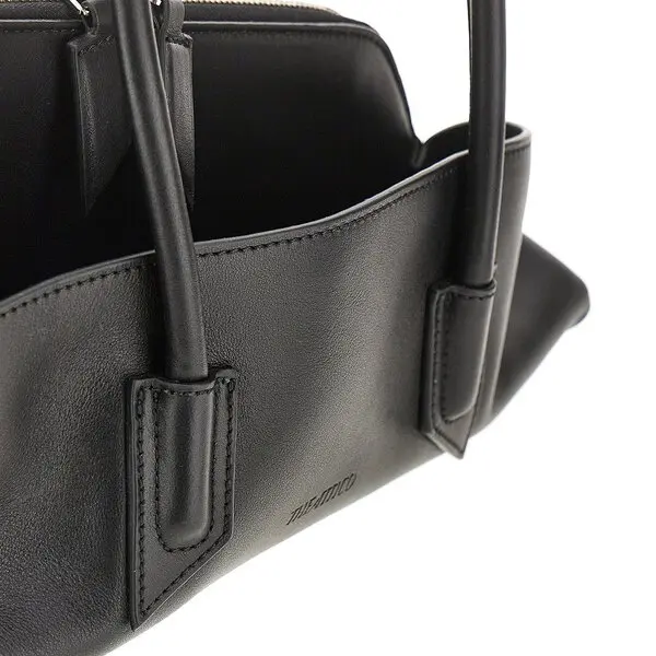 Attico La Passeggiata' Leather Bag - Black
