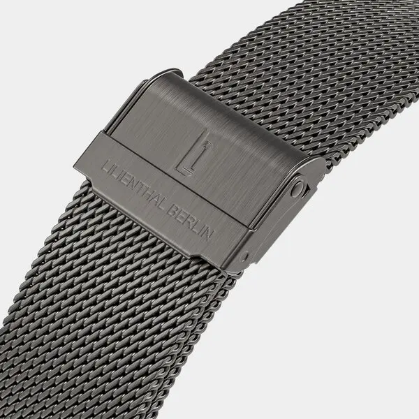 Lilienthal Berlin Chronograph Getaway Mesh Anthracite Brushed
