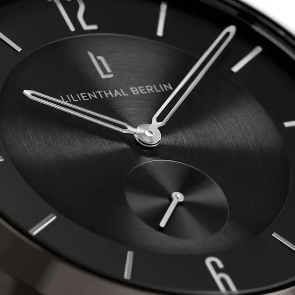 Lilienthal Berlin The Classic Dark Silver Leather Dark Brown