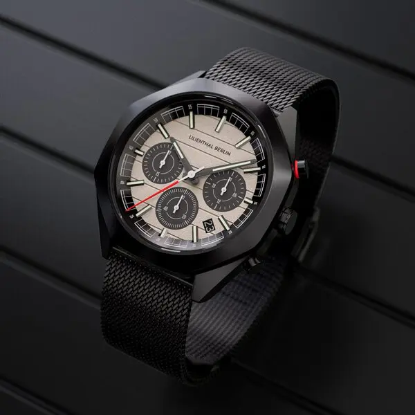 Lilienthal Berlin Octachrono Black Sand Mesh Black Matte