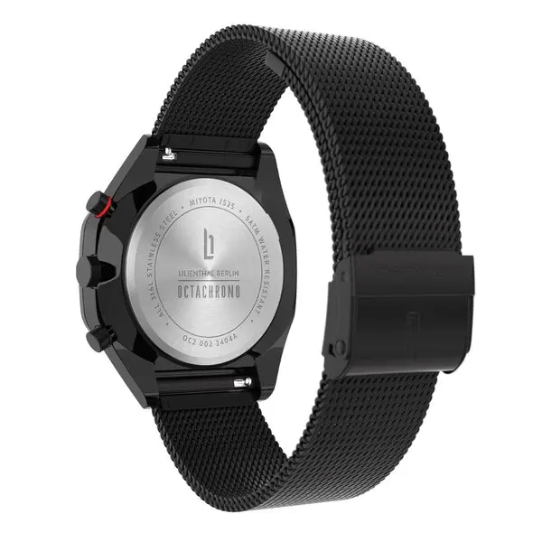 Lilienthal Berlin Octachrono Black Sand Mesh Black Matte