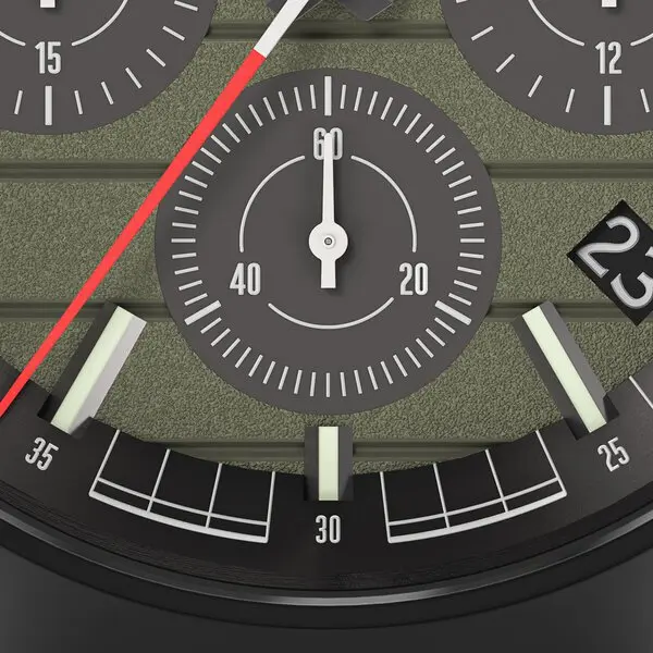 Lilienthal Berlin Octachrono Black Olive Mesh Black Matte