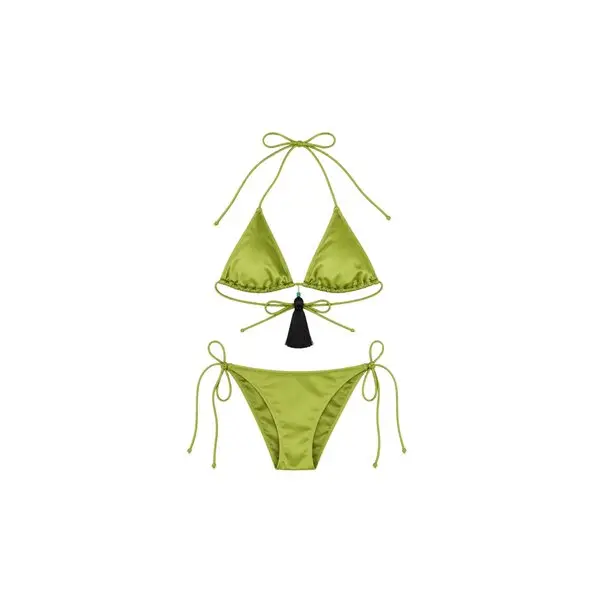 LUISADELMAR SWIMWEAR Sabina Bikini In Wasabi - Green