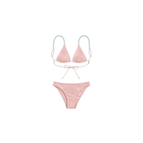 LUISADELMAR SWIMWEAR Chimi Bikini In Blush - Pink