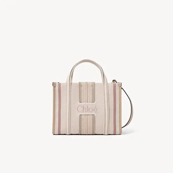 Chloé Small Woody Loop Tote Bag - Nude
