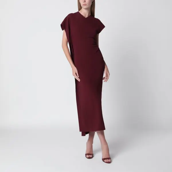 Victoria Beckham Stretch Cady Ankle-length Dress - Red