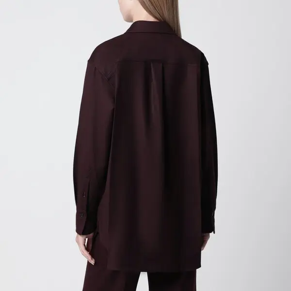 Victoria Beckham Virgin Wool Flannel Shirt - Purple