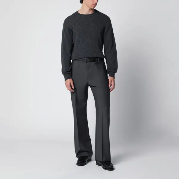 ROBERTO COLLINA Anthracite Wool-blend Sweater