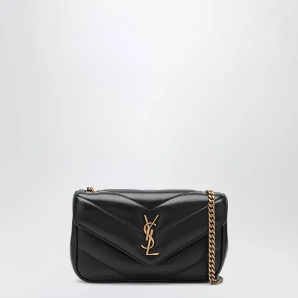 Saint Laurent Loulou Mini Leather Bag - Black