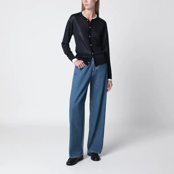 Bottega Veneta High-waisted Wide-leg Jeans In Denim