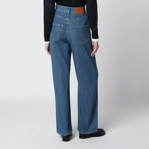 Bottega Veneta High-waisted Wide-leg Jeans In Denim