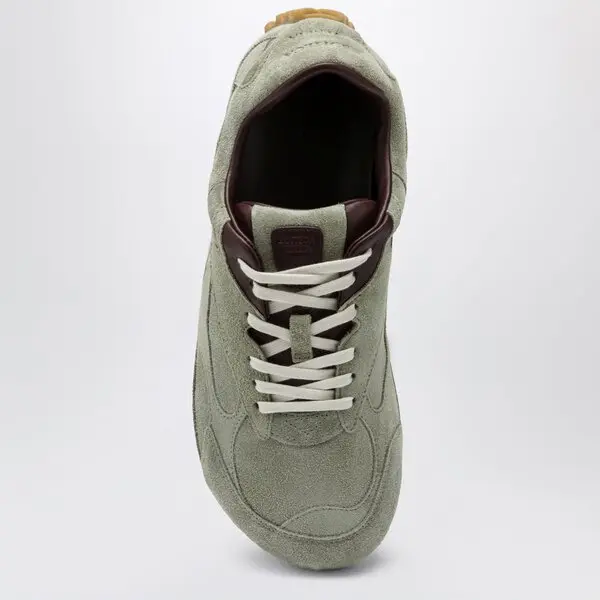 Bottega Veneta Orbit Flash Sneakers In Suede - Green