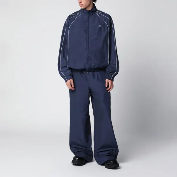 Balenciaga Track Jacket With Bodies Motif - Blue