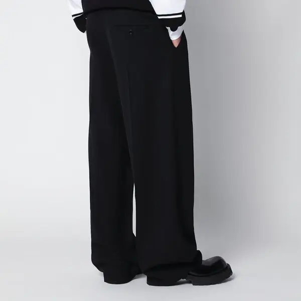 Balenciaga Wide-leg Tailored Trousers In Twill