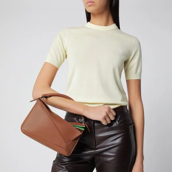 Loewe Small Puzzle Layered Bag In Squirrel Leather