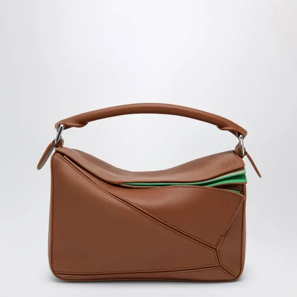 Loewe Small Puzzle Layered Bag In Squirrel Leather - Multicolor