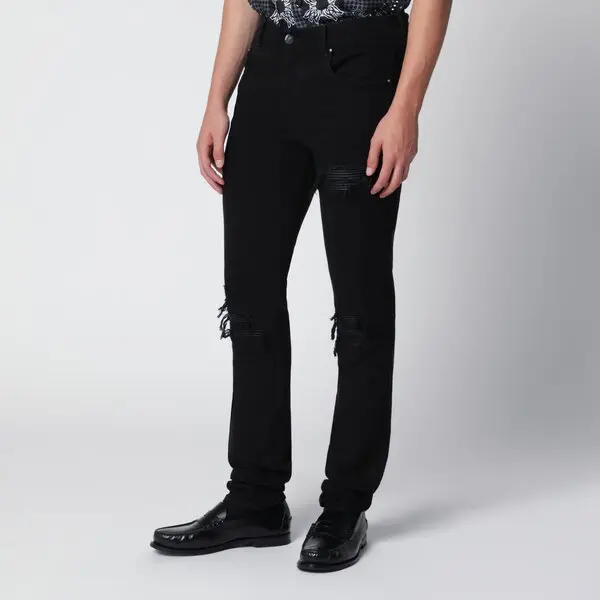 Amiri Ripped Skinny Cotton Jeans