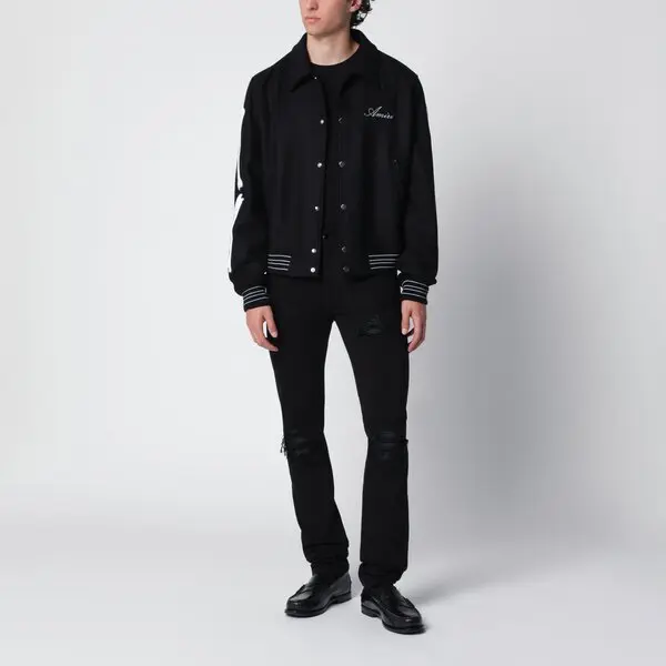 Amiri Wool Blend Jacket With Logo