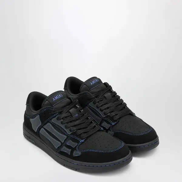 Amiri Skel Low-top Sneakers In Calf Leather - Black