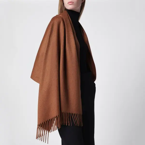 Max Mara Leather- Cashmere Scarf