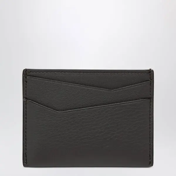 Loewe Dark Green Puzzle Card Holder In Leather