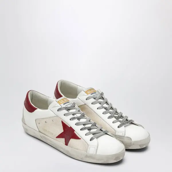 GOLDEN GOOSE Super-star Sneakers In /white/red