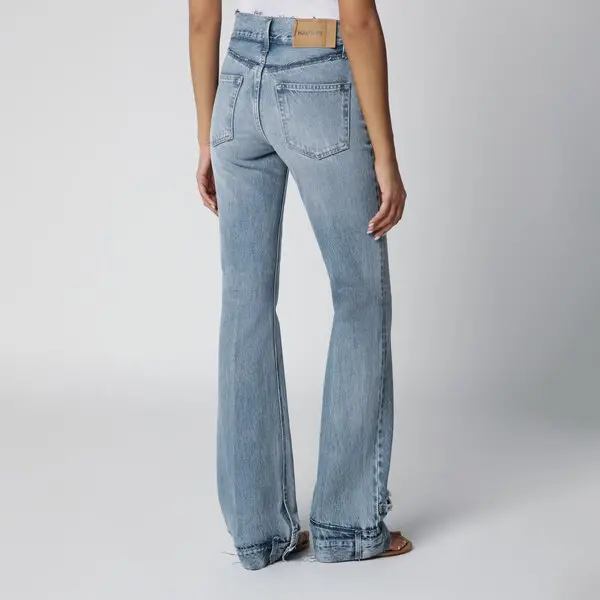 HAIKURE Flora High-waisted Flared Jeans In Denim
